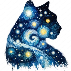 Starry Night Animal Clipart | Enchanting Animal Clipart Bundle | 10 ...