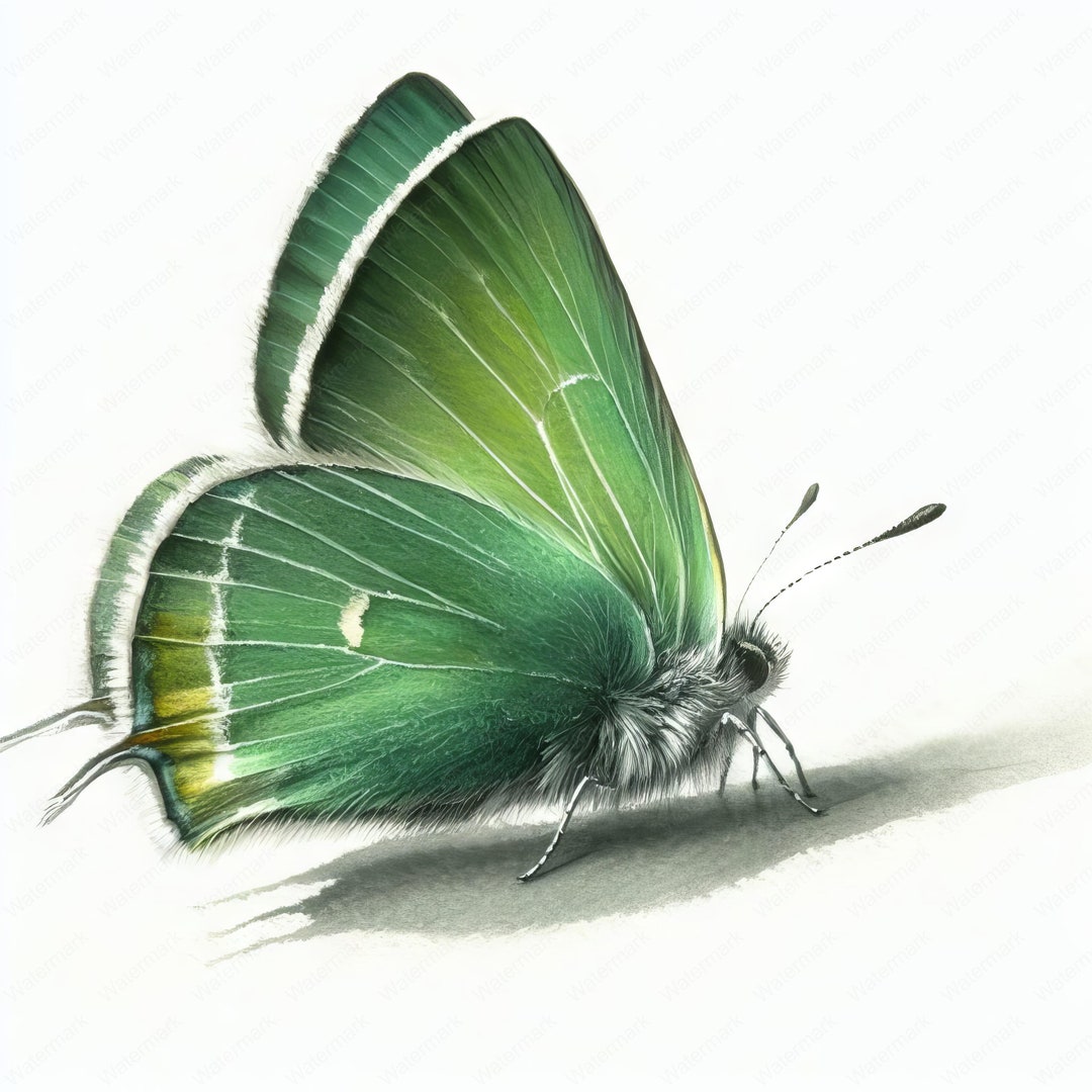 Green Hairstreak Clipart Clipart Bundle 10 Delicate Images - Etsy