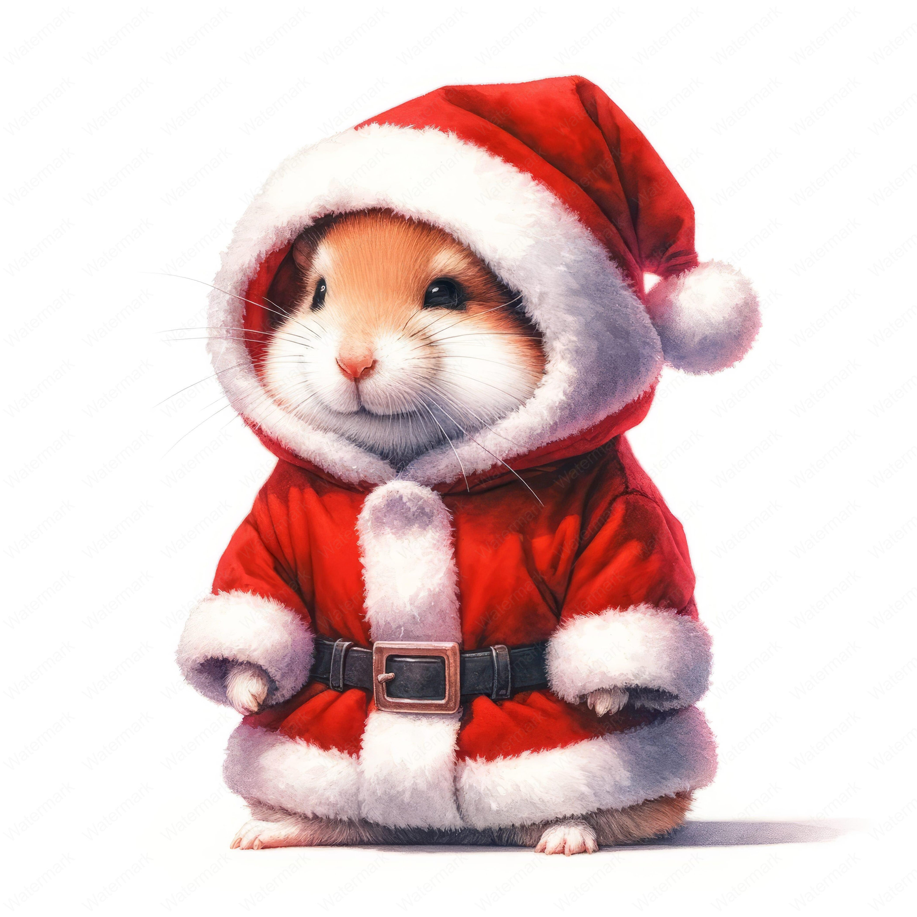 Santa Animal Clipart Bundle: 10 Holiday Designs (digital Download) - Etsy