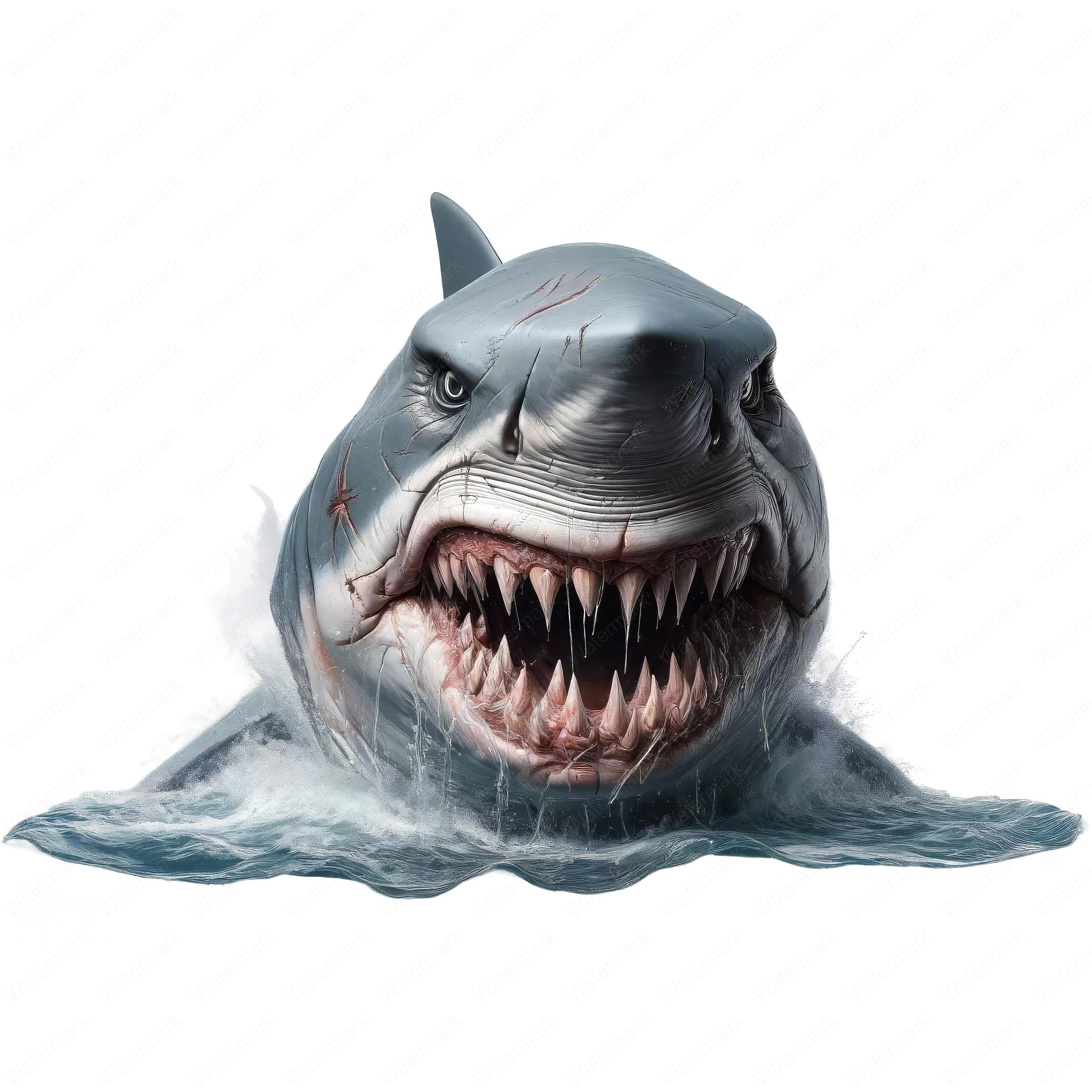 Ferocious Shark Clipart Bundle | Ocean Wildlife Art (digital Download ...