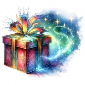 Magic Gift Box Clipart | Mystical Magic Box Clipart Bundle | 10 High ...