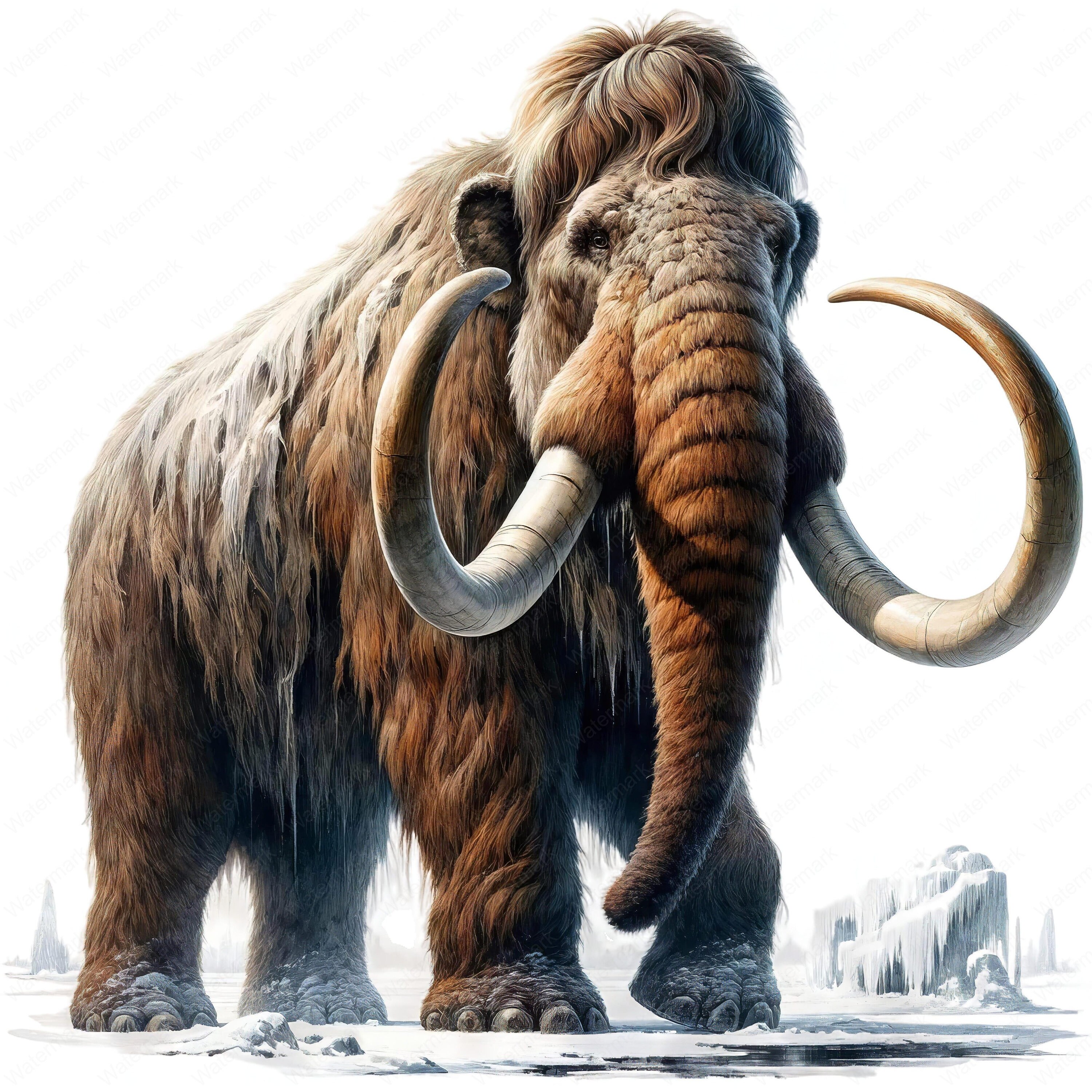 Woolly Mammoth Clipart | Majestic Woolly Mammoth Clipart Bundle | 10 ...