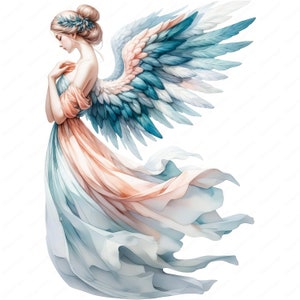 Angel Clipart | Heavenly Angel Clipart Bundle | 10 High-quality Designs ...