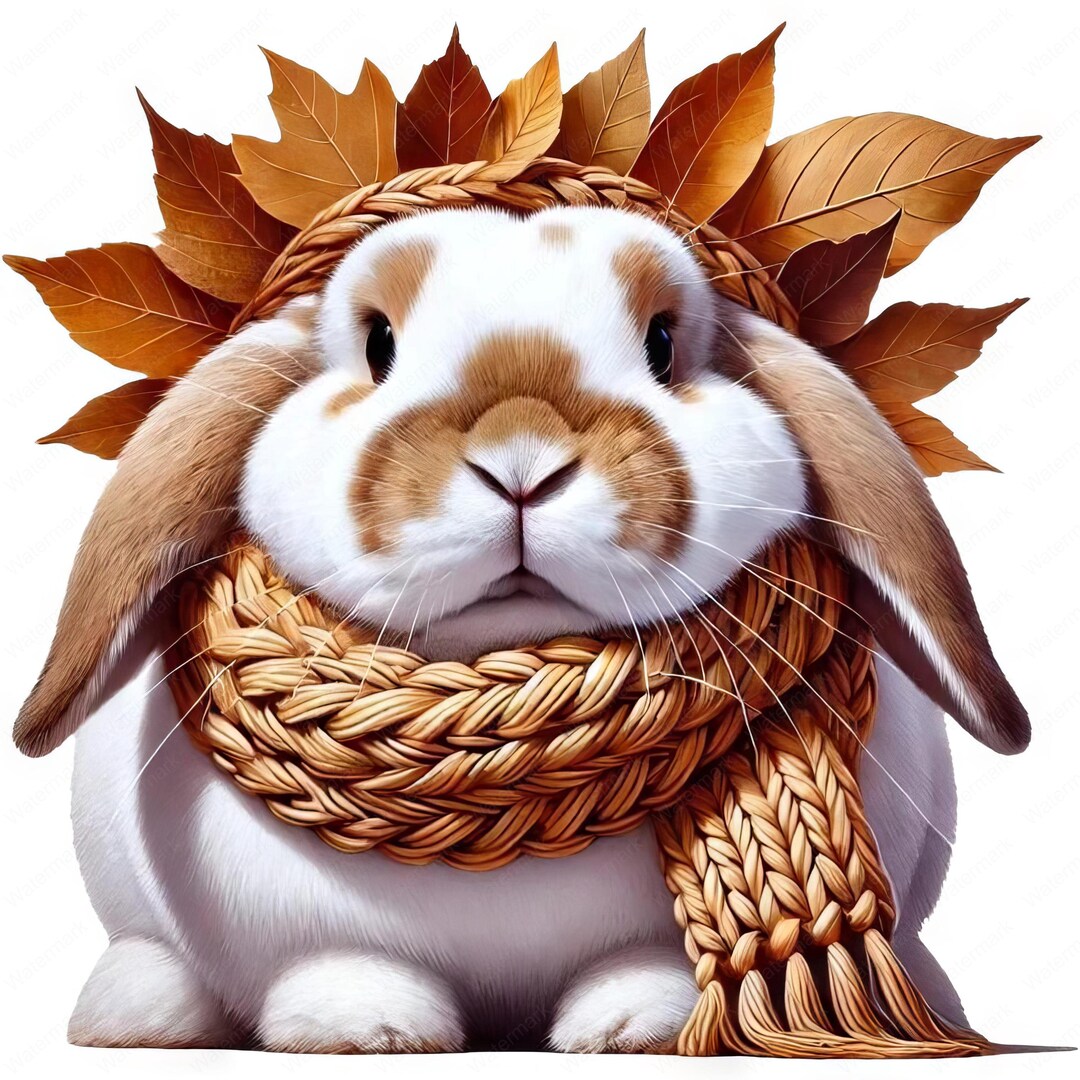 Autumn Bunny Clipart | Adorable Fall Bunny Clipart Bundle | 10 High ...