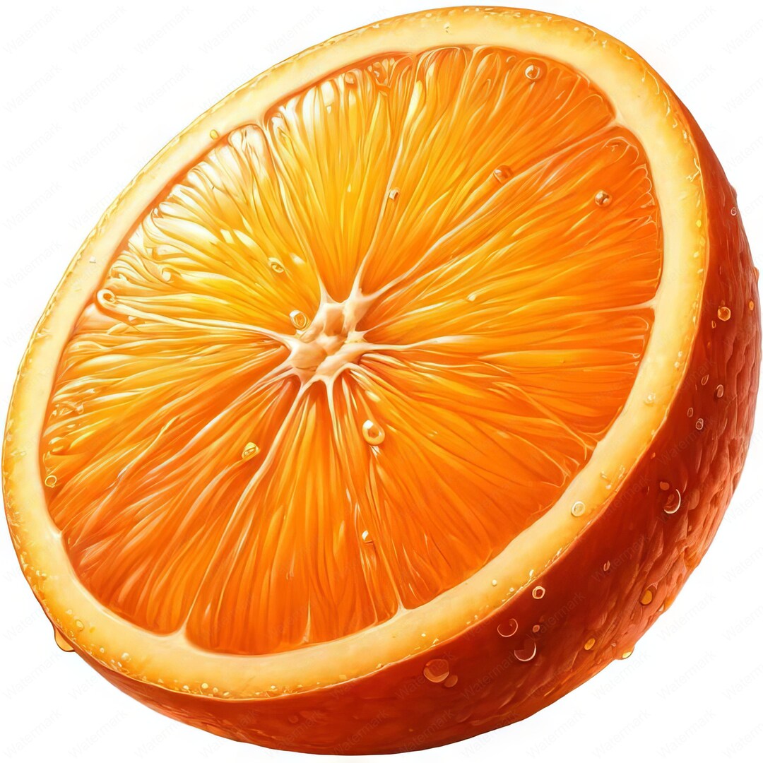 Juicy Orange Clipart Bundle: Vibrant Citrus Designs (digital Download ...