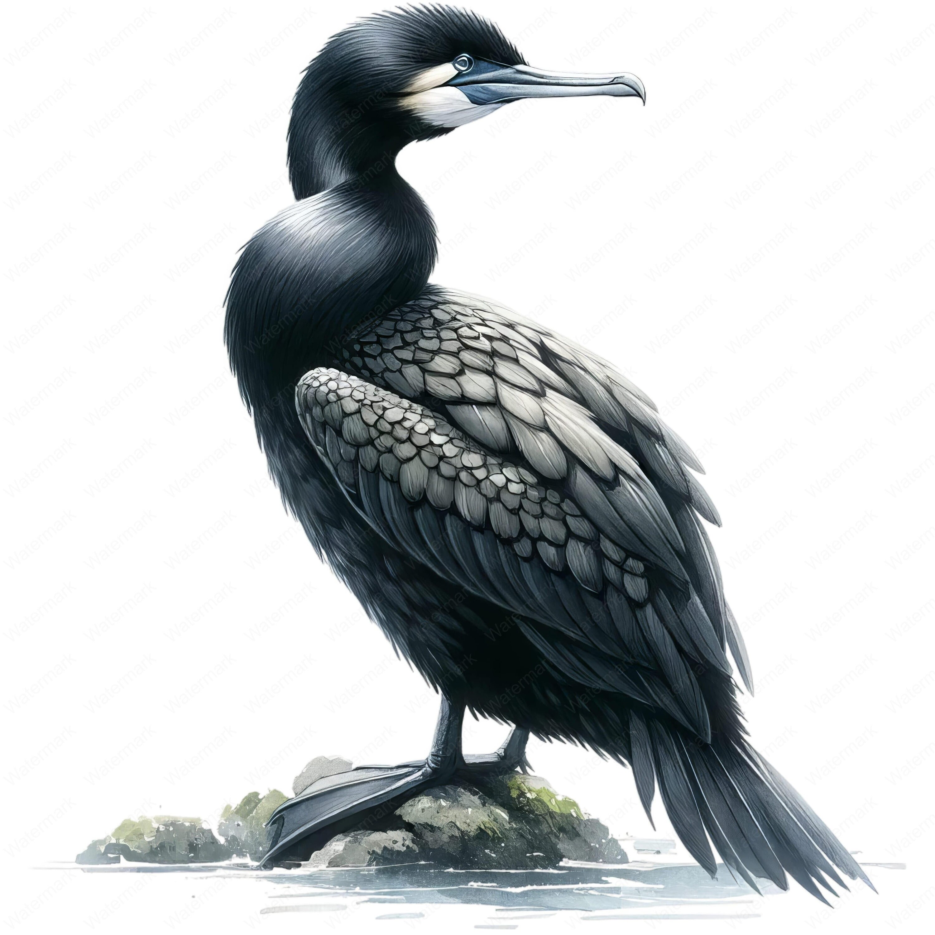 Elegant Shag Bird Clipart Bundle | High-quality Bird Art (digital ...