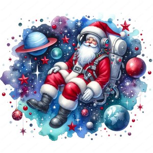 Festive Santa Clipart Bundle | 10 Christmas Art Designs (commercial Use ...