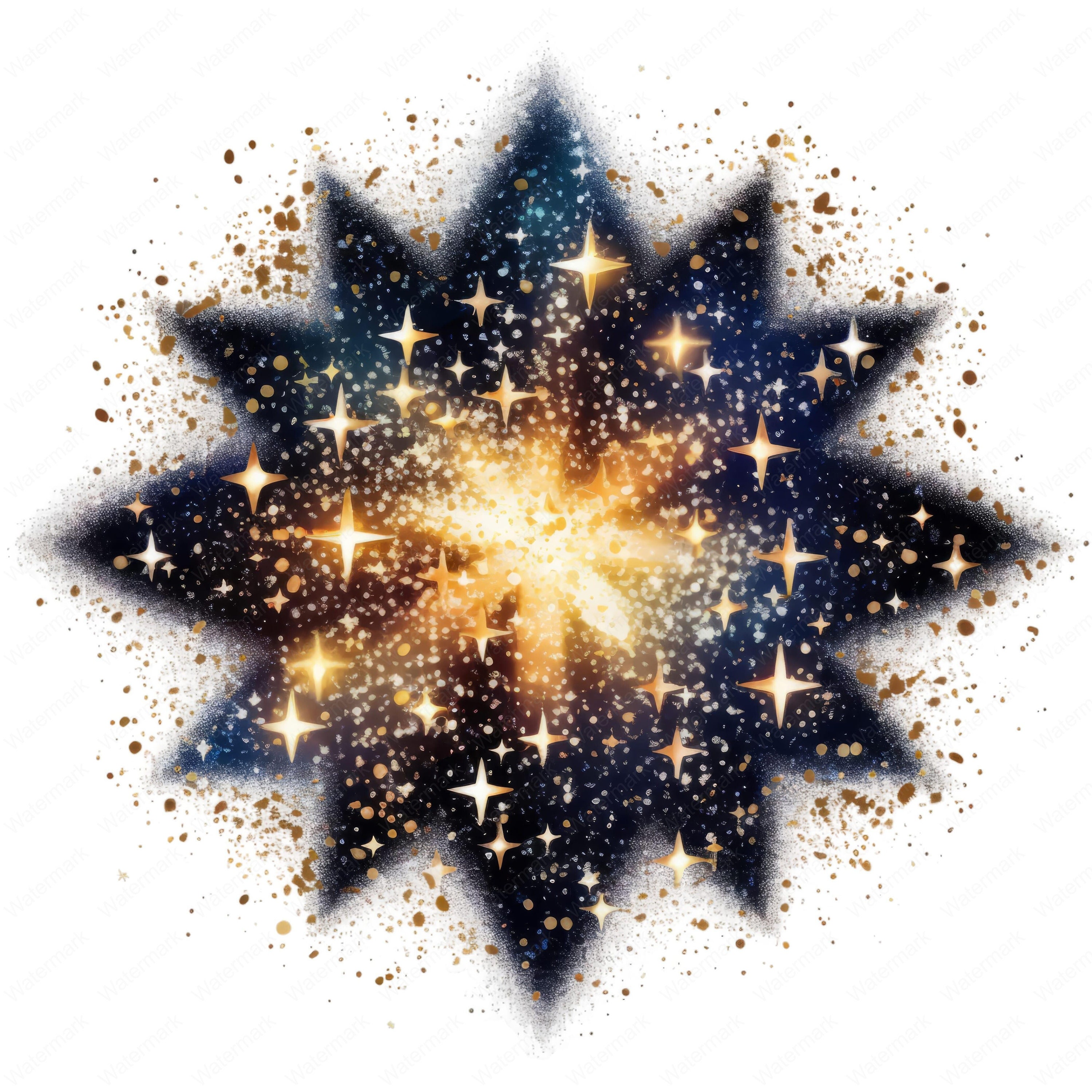 Sparkling Star Clipart Bundle: Celestial Art Designs (digital Download ...