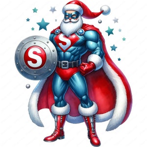 Santa Claus Clipart Bundle | Christmas Digital Prints (PDF) - Etsy