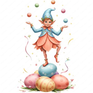 Easter Elf Clipart | Whimsical PNG Bundle | 10 High Quality Designs ...