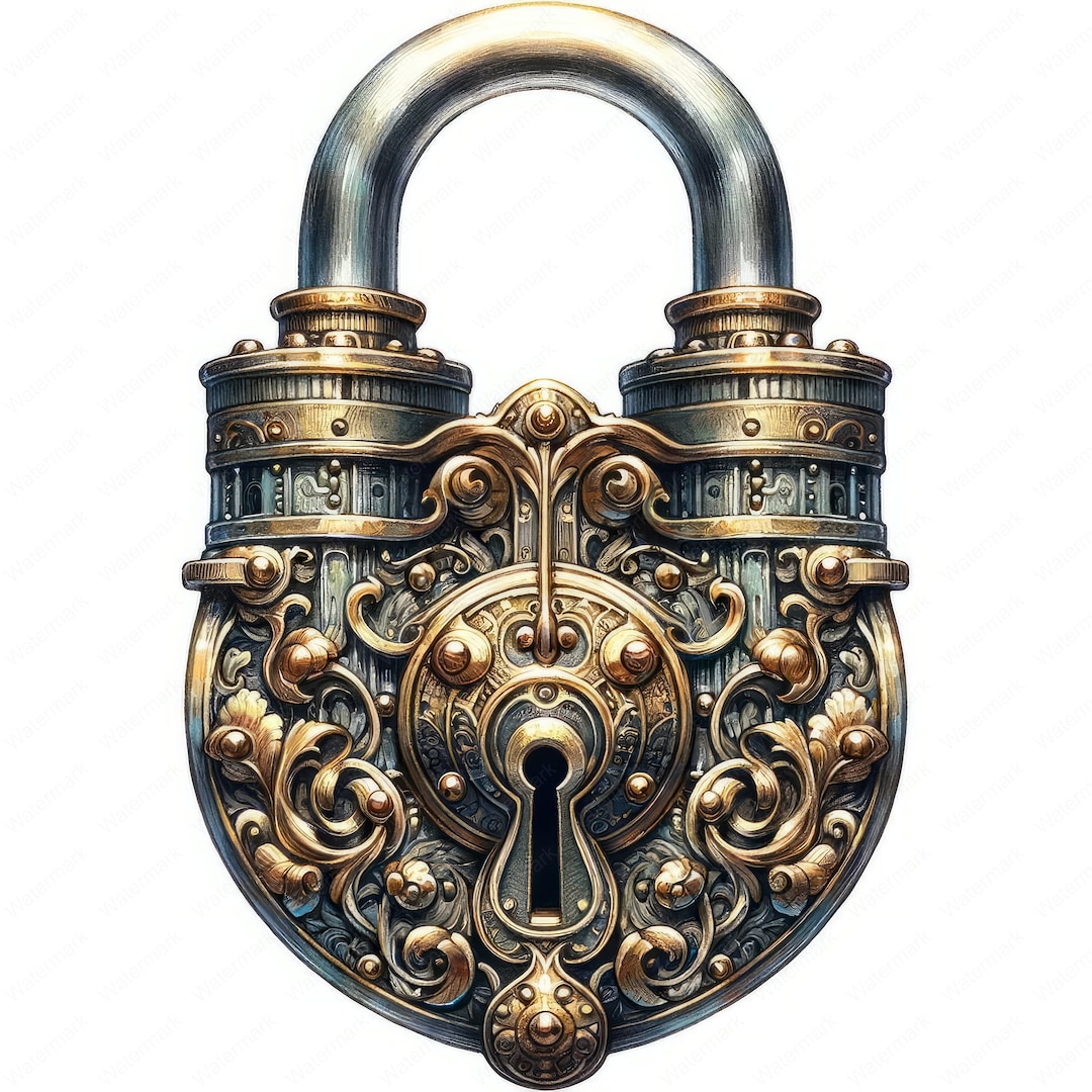 Victorian Lock Clipart | Antique Victorian Lock Clipart Bundle | 10 ...