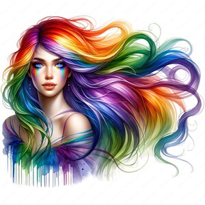 Colorful Goddess Clipart Vibrant Colorful Goddess Clipart Bundle 10 ...