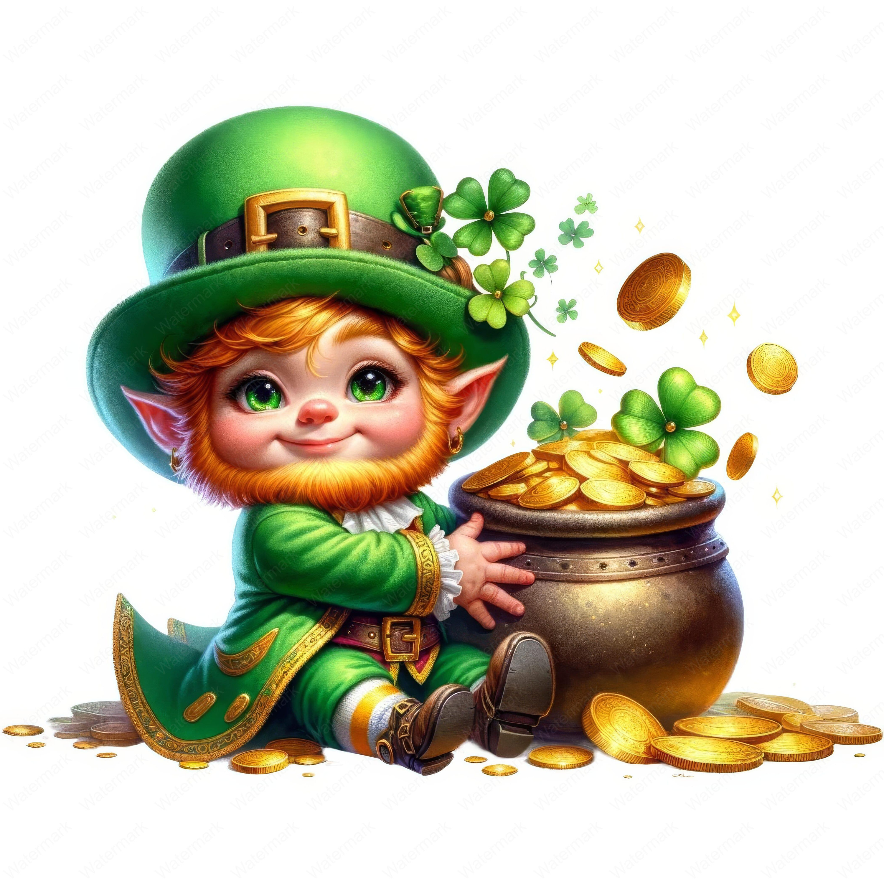 Cute Leprechaun Clipart Bundle | St. Patrick's Day Art (digital ...