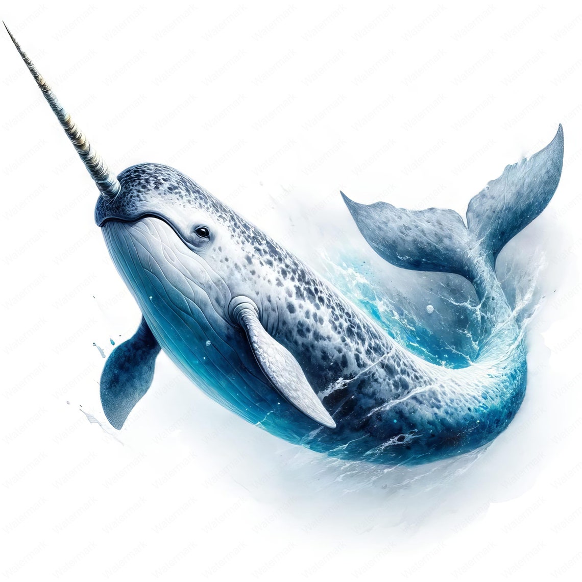 Narwhal Clipart | Charming Narwhal Clipart Bundle | 10 High-quality ...