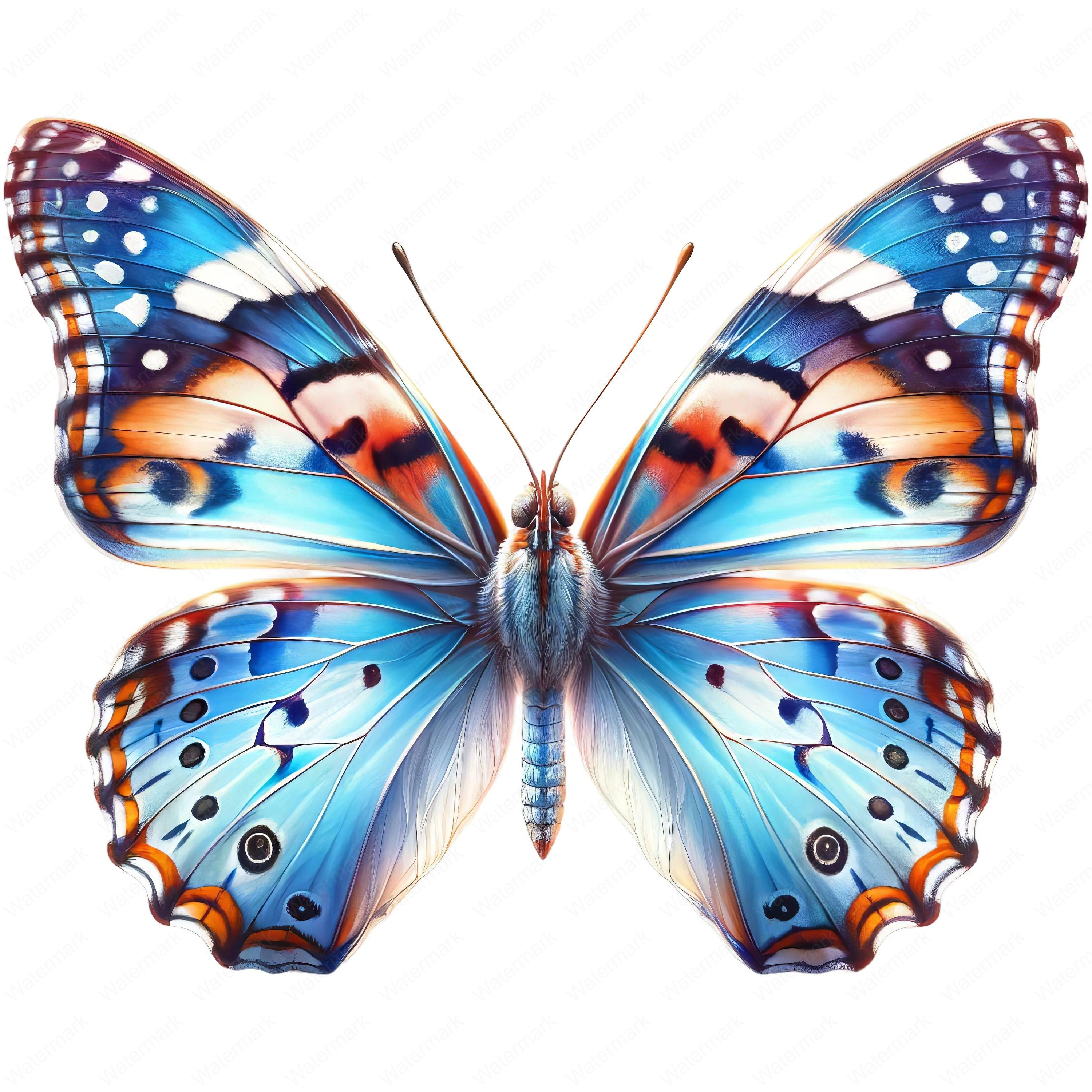 Vivid Butterfly Clipart Bundle | High-quality Insect Art (digital ...