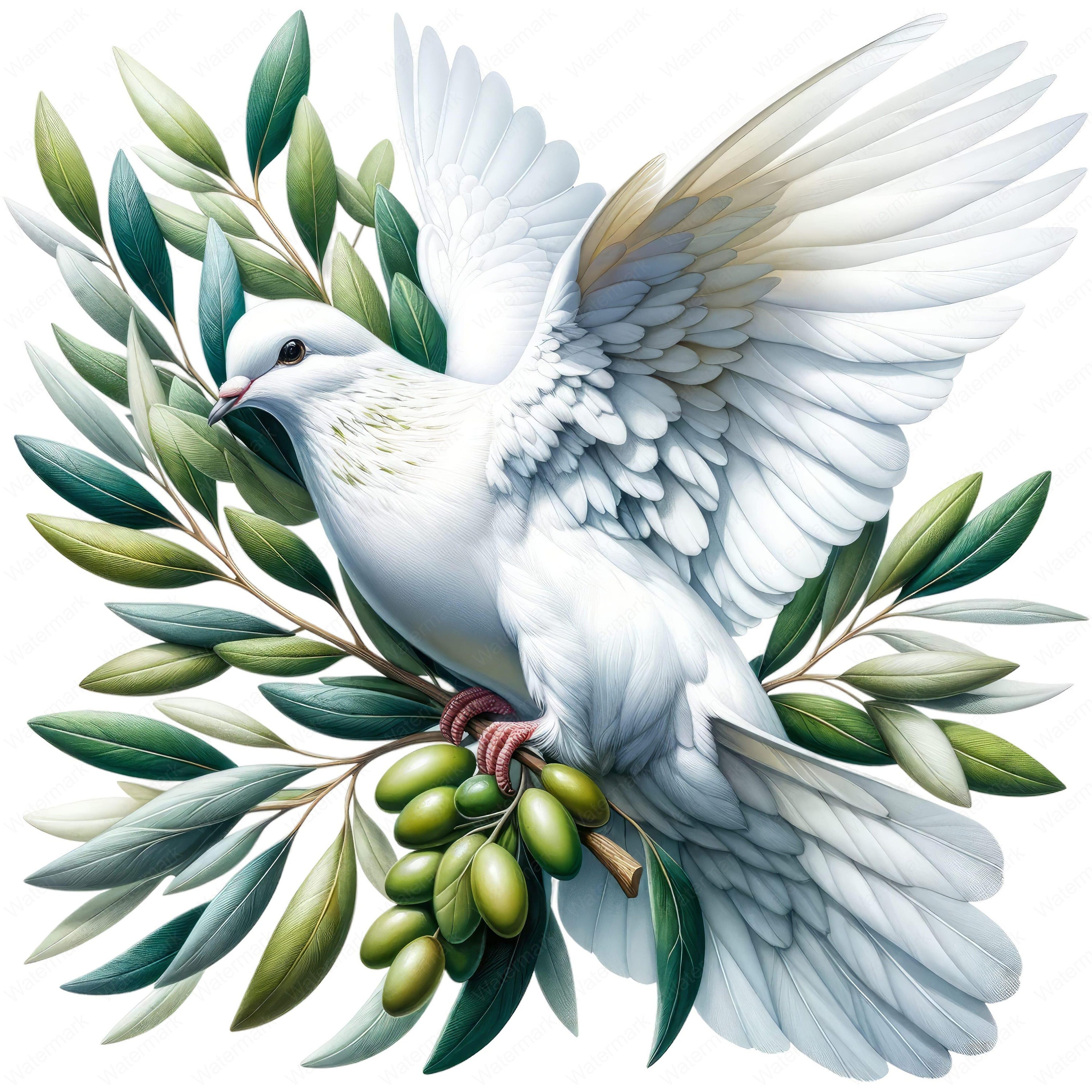 Serene Dove Clipart Bundle: Peace Theme Art (digital Download) - Etsy
