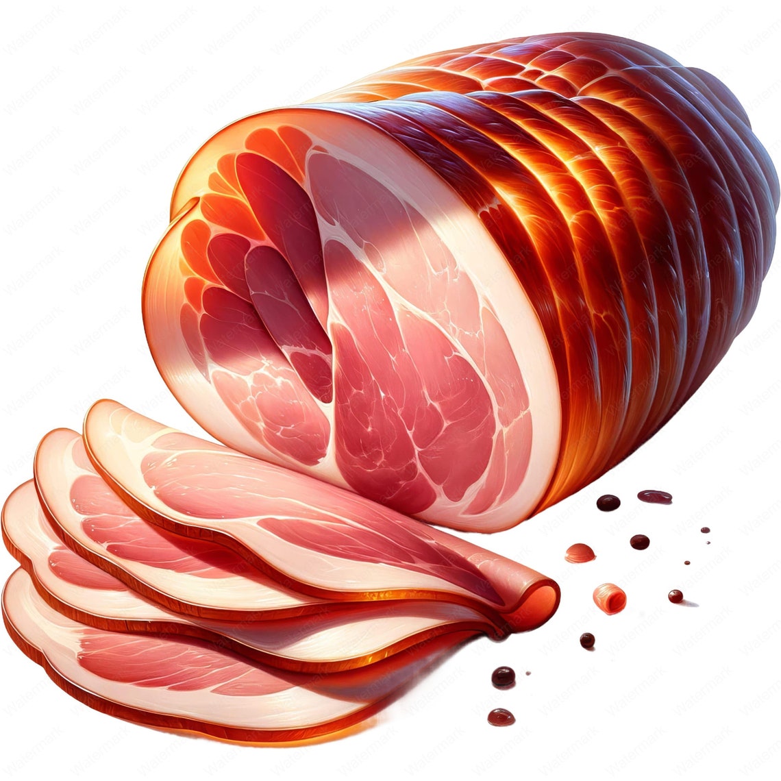 Ham Clipart Bundle: Savory Meat Designs (digital Download) - Etsy