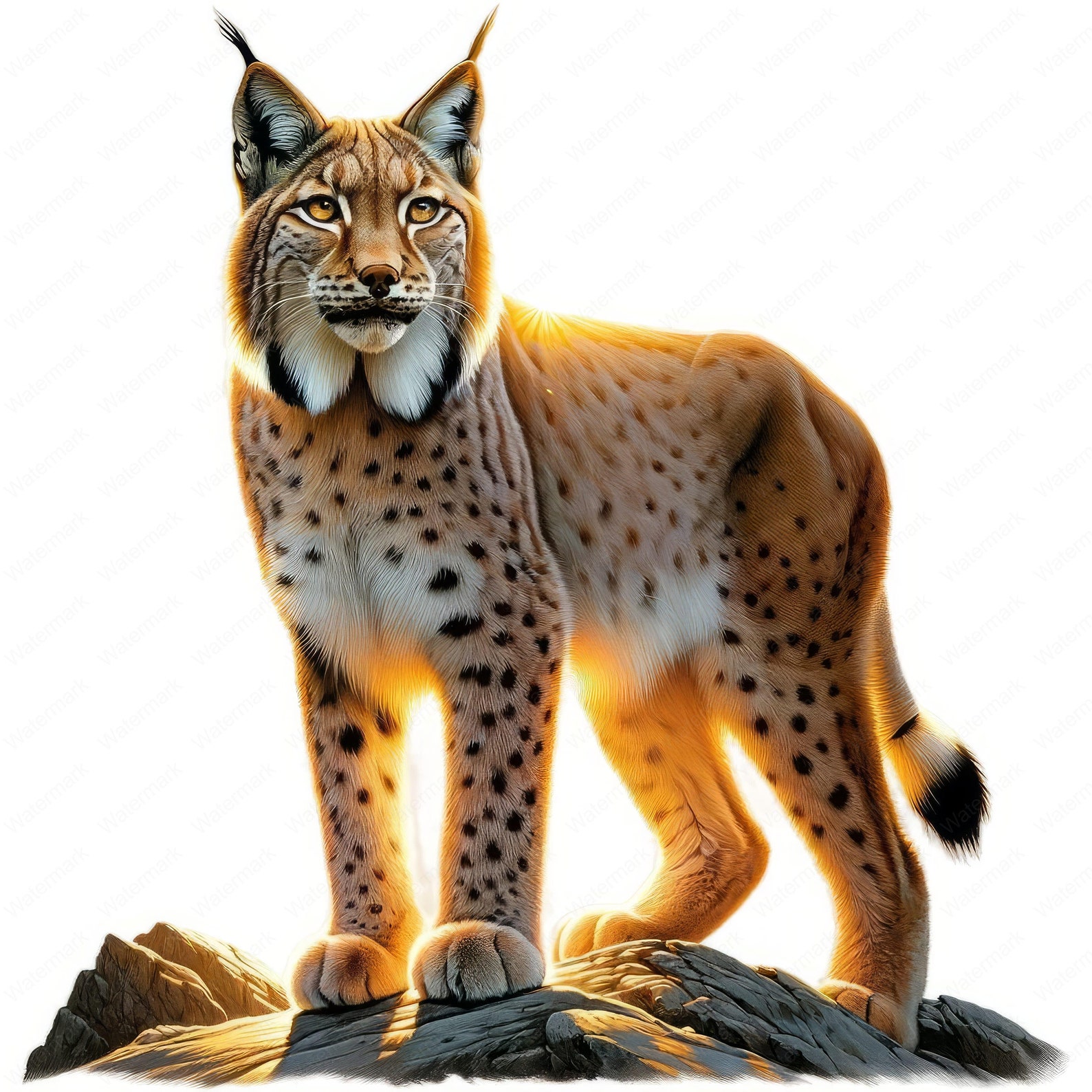 Majestic Lynx Clipart Bundle | Wild Cat Art Printables (commercial Use ...