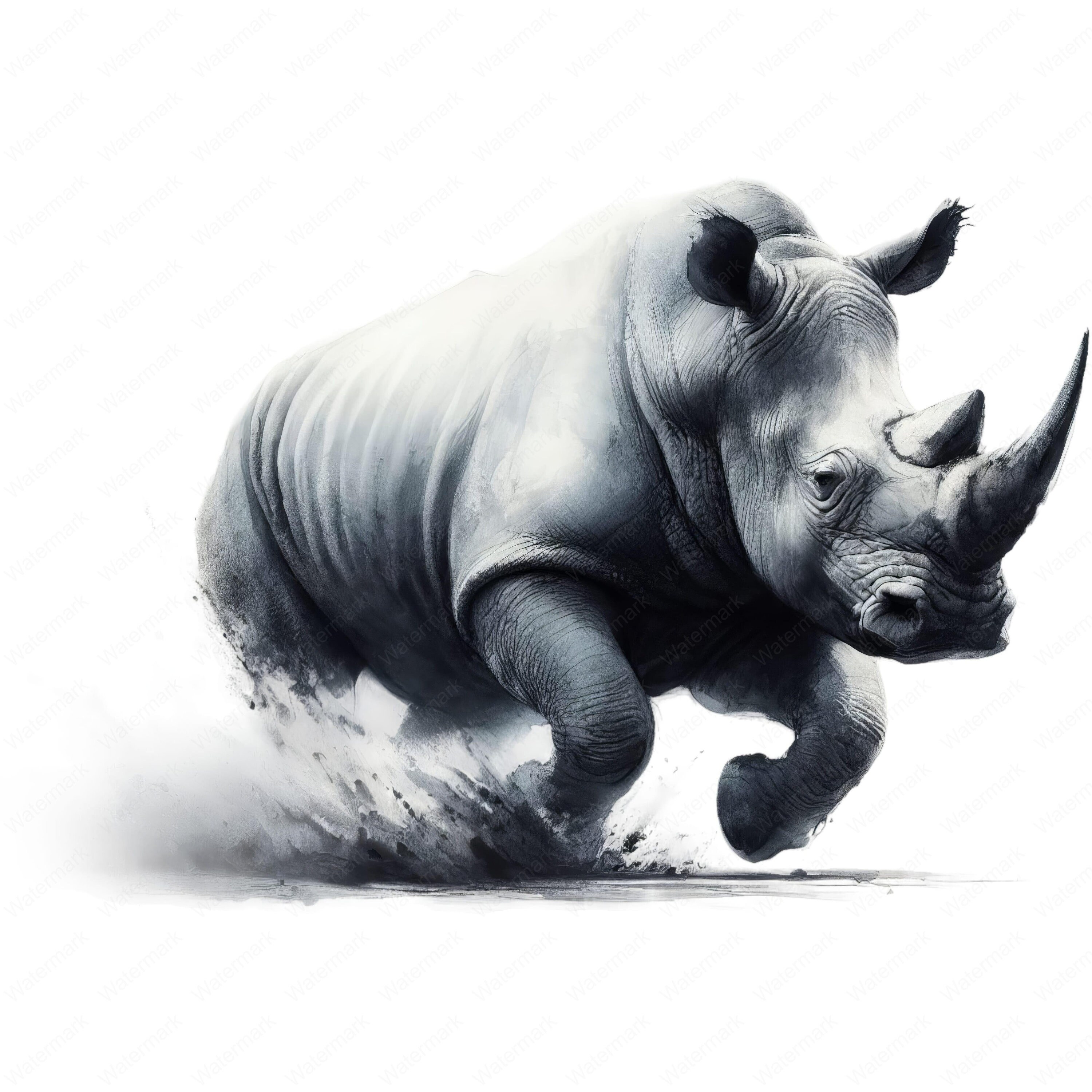 Rhino Clipart Bundle | 10 Wildlife Art Designs (digital Download) - Etsy