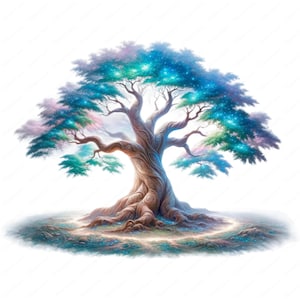 Enchanted Magic Tree Clipart Bundle: Fantasy Art Printables (digital ...