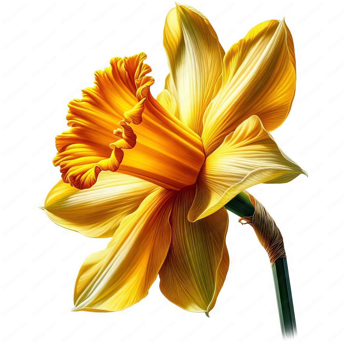 Daffodil Clipart Bundle: 10 Vibrant Spring Flower Designs (digital ...