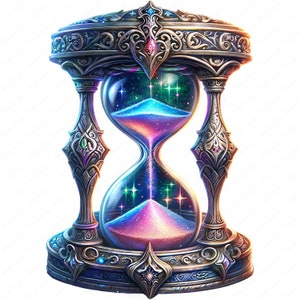Magical Sand Timer Clipart | Enchanting Sand Timer Clipart Bundle | 10 ...