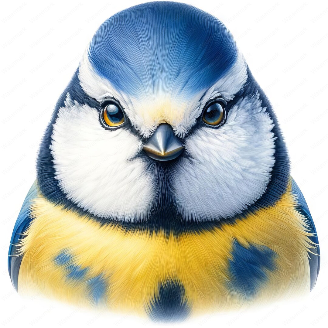 Blue Tit Clipart | Clipart Bundle | 10 Charming Designs | Bird Art ...