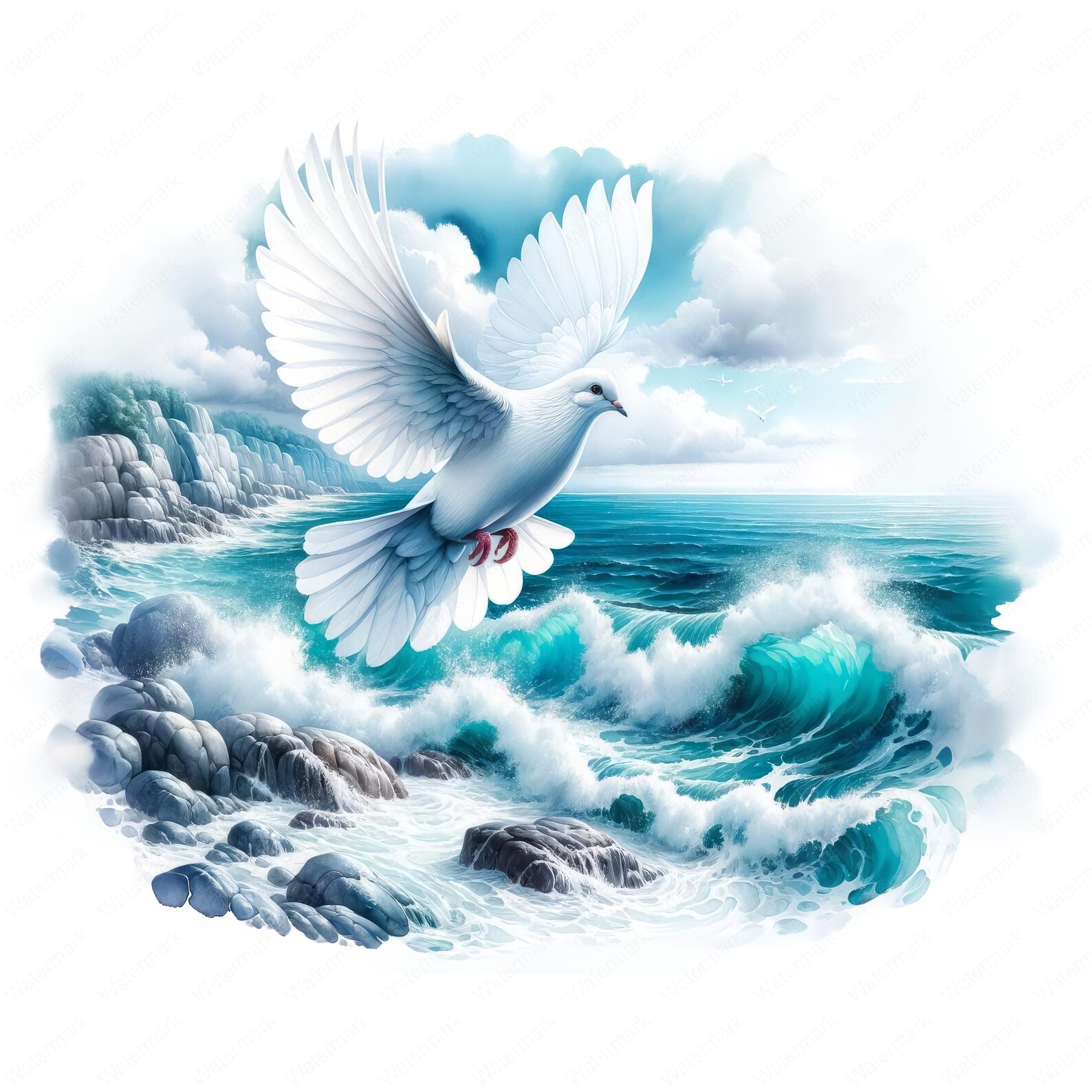 Serene Dove Clipart Bundle: Peace Theme Art (digital Download) - Etsy