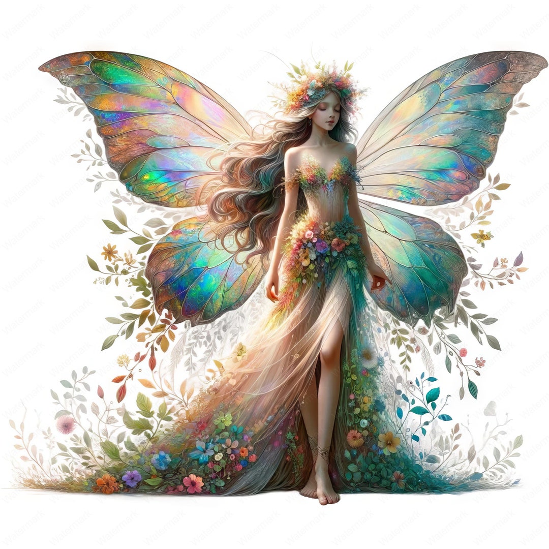 Forest Fairy Clipart | Mystical Fairy Clipart Bundle | 10 High-quality Designs | Enchanted ...