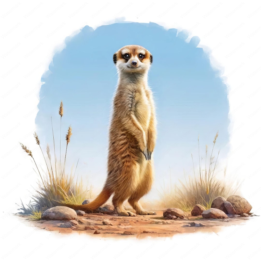 Meerkat Clipart Bundle: 10 Wildlife Art Designs (digital Download) - Etsy