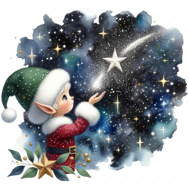 Christmas Elf Clipart: Holiday Season Designs (digital Download) - Etsy