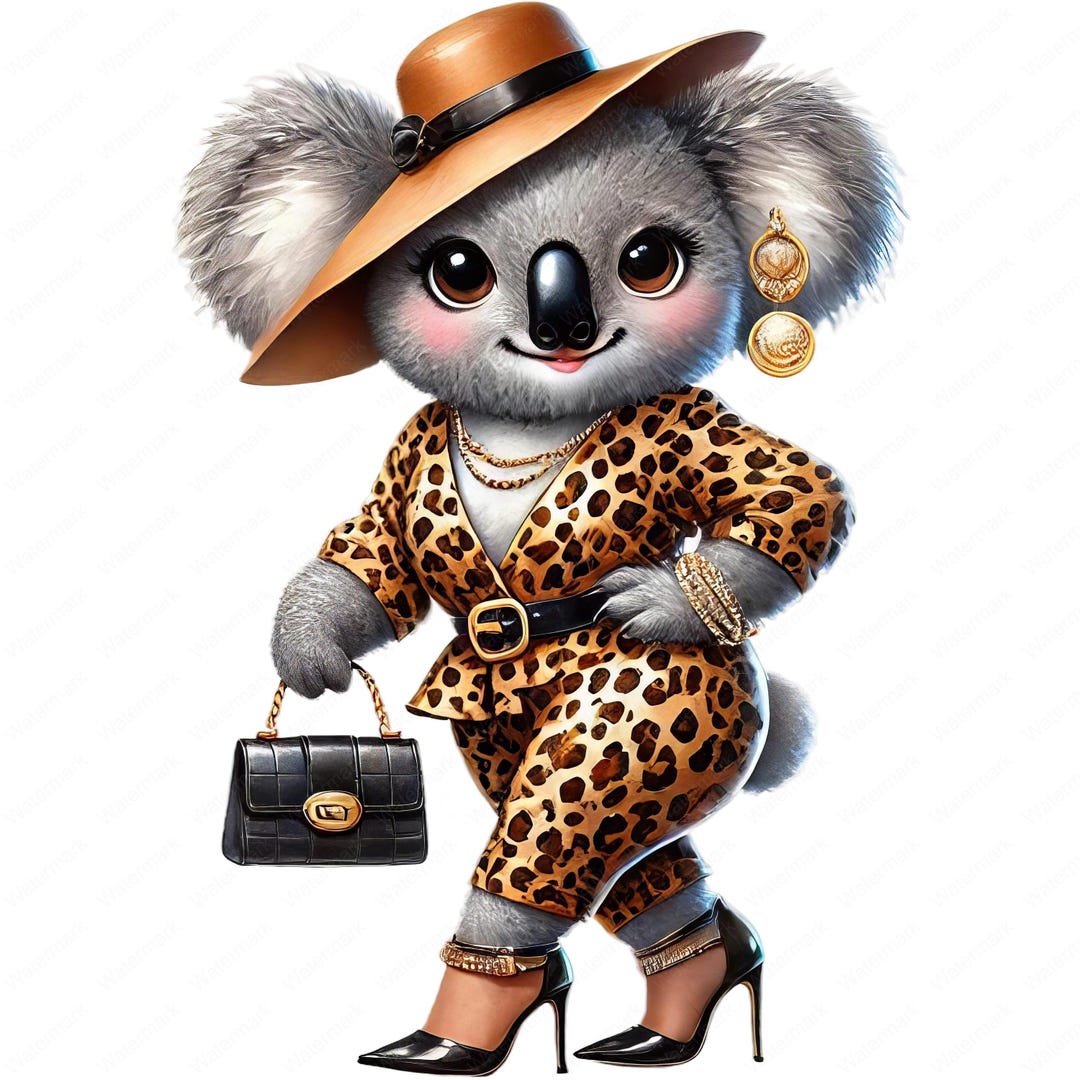 Leopard Koala Clipart Bundle | High-quality Animal Art (digital ...