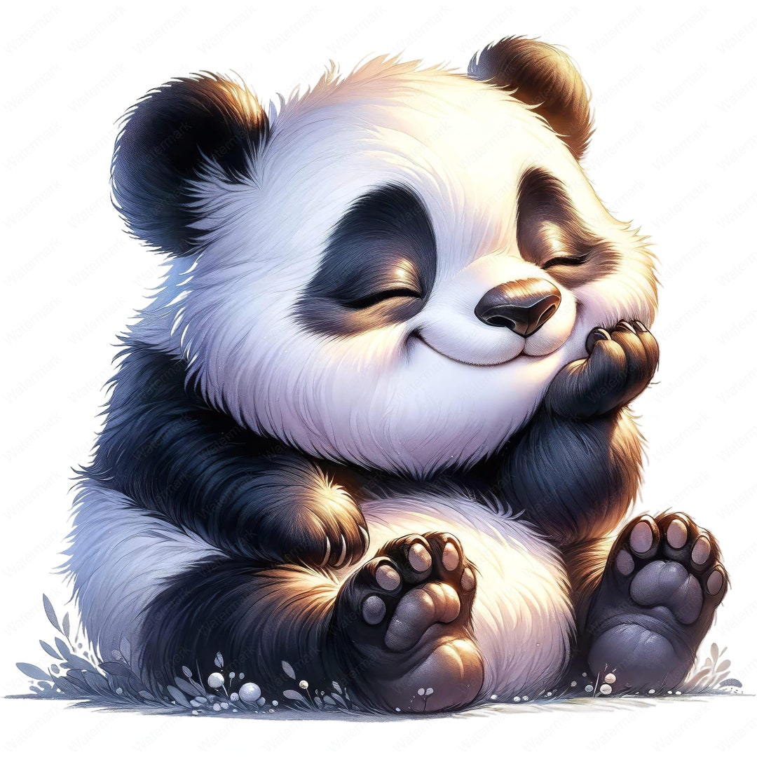 Cute Panda Clipart | Adorable Panda Clipart Bundle | 10 High-quality ...