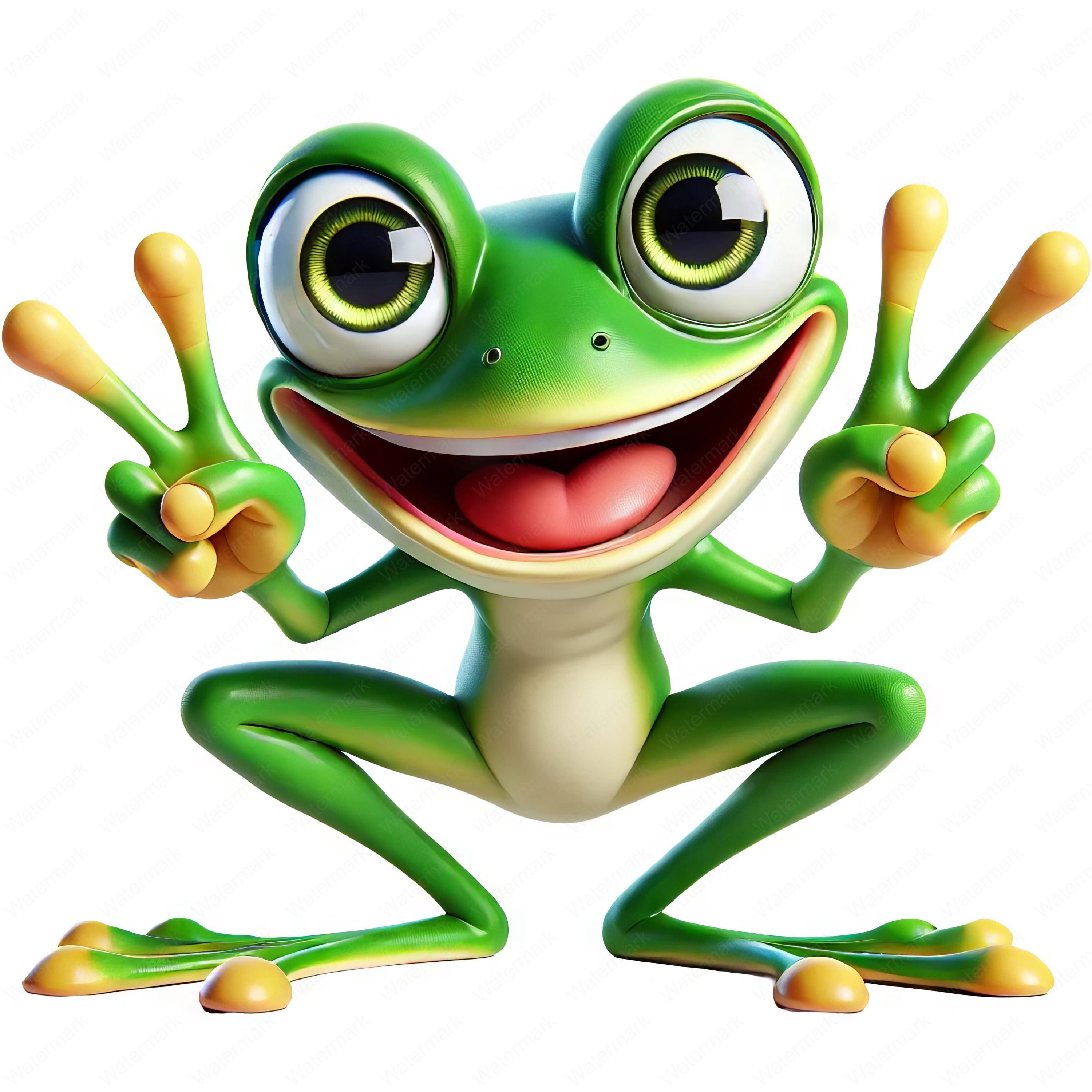 Adorable Frog Clipart Bundle | High-quality Animal Art (digital ...