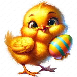 Easter Chick Clipart | Funny Easter Chick Clipart Bundle | 10 High ...