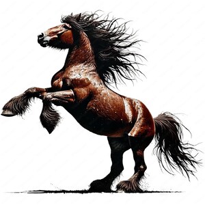 Farm Horse Clipart | Rustic Farm Horse Clipart Bundle | 10 High-quality ...