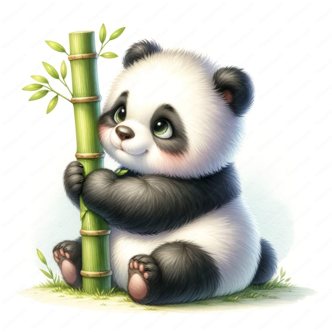 Cute Panda Clipart Adorable Panda Clipart Bundle 10 High-quality Images ...