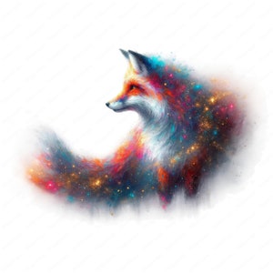 Dreamy Fox Clipart | Ethereal Fox Clipart Bundle | 10 High-quality ...