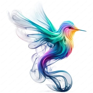 Smoke Bird Clipart | Ethereal Smoke Bird Clipart Bundle | 10 High ...
