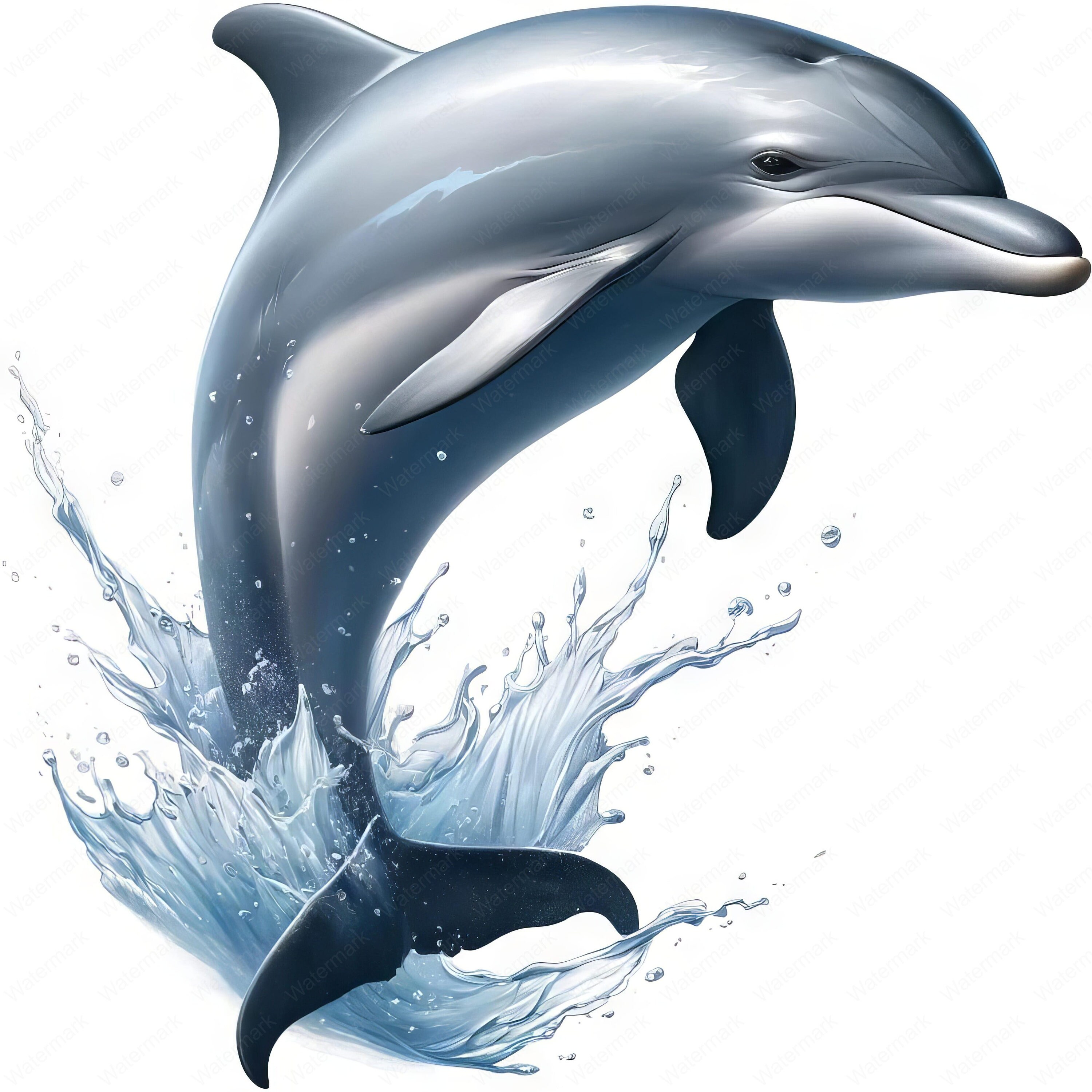 Playful Dolphin Clipart Bundle | Marine Art Printables (digital ...