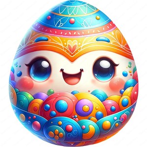 Easter Egg Clipart | Cute Easter Egg Clipart Bundle | 10 High-quality ...