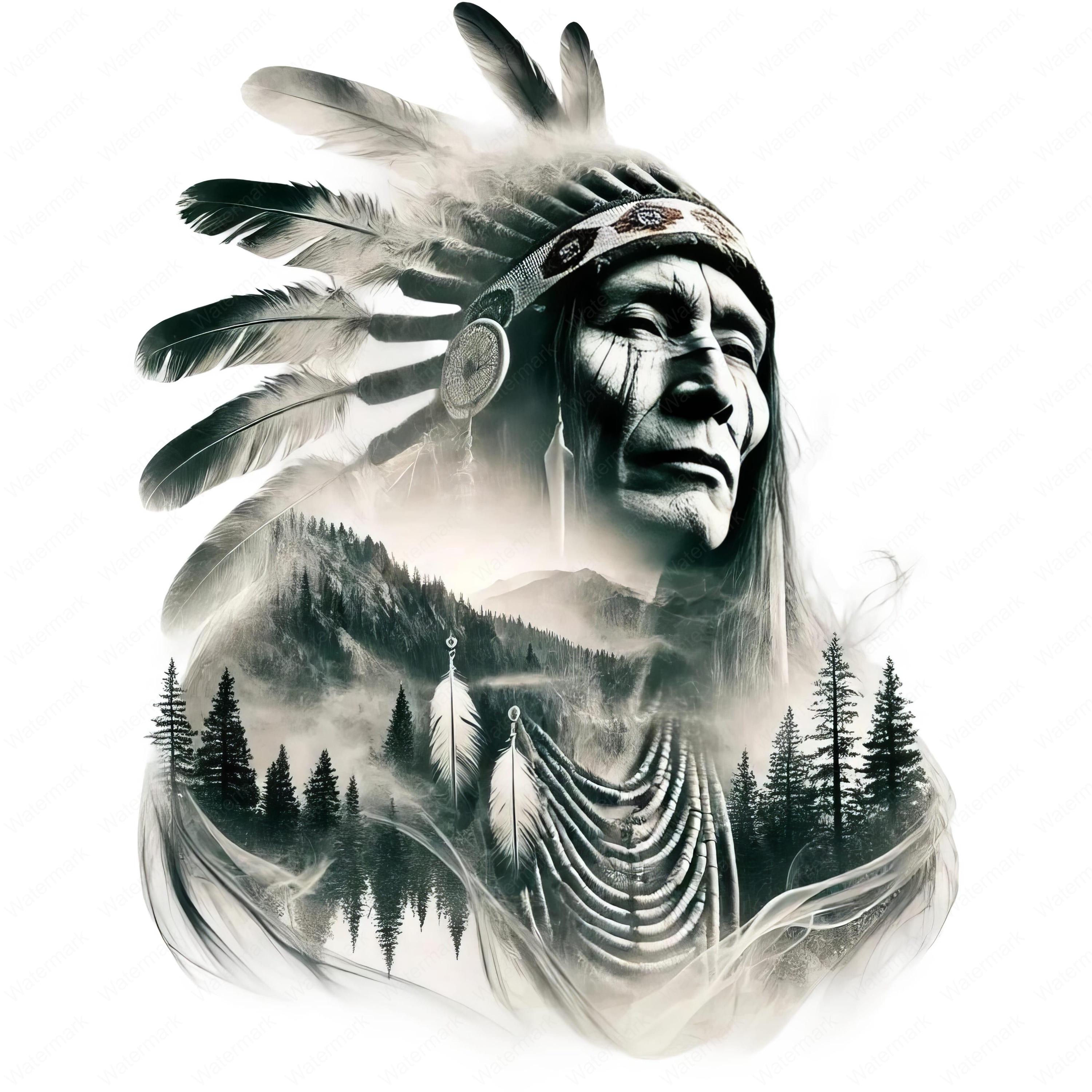 Ancestral Spirit Clipart | Mystic Tribal Warrior PNG Bundle | Fantasy ...