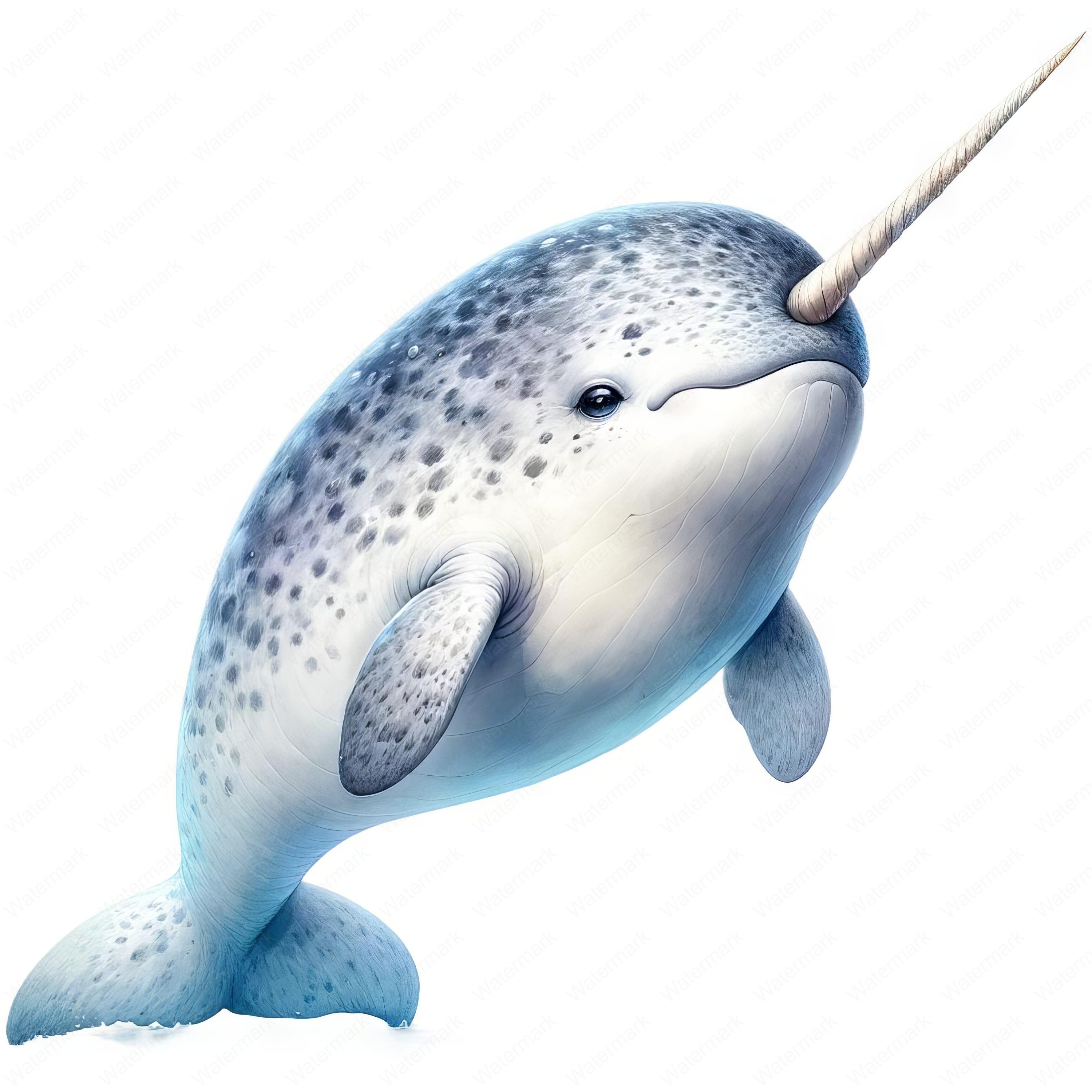 Narwhal Clipart | Charming Narwhal Clipart Bundle | 10 High-quality ...