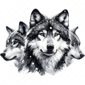 Wolf Pack Clipart | Dynamic Wolf Pack Clipart Bundle 01 | 10 High ...