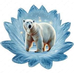 Polar Bear Clipart | Winter Holiday PNG Bundle | 10 High Quality ...