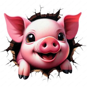 Pig Clipart | Funny Pig Clipart Bundle | 10 High-quality Designs ...