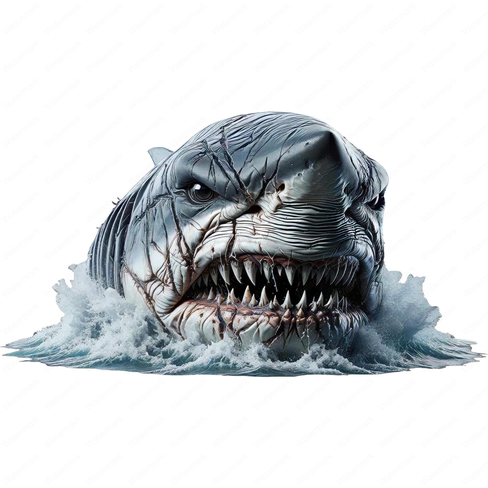 Ferocious Shark Clipart Bundle | Ocean Wildlife Art (digital Download ...