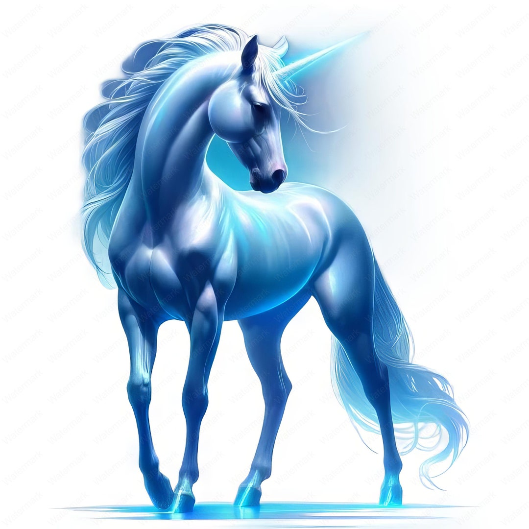 Mystical Ice Unicorn Clipart Bundle: Fantasy Art (digital Download) - Etsy