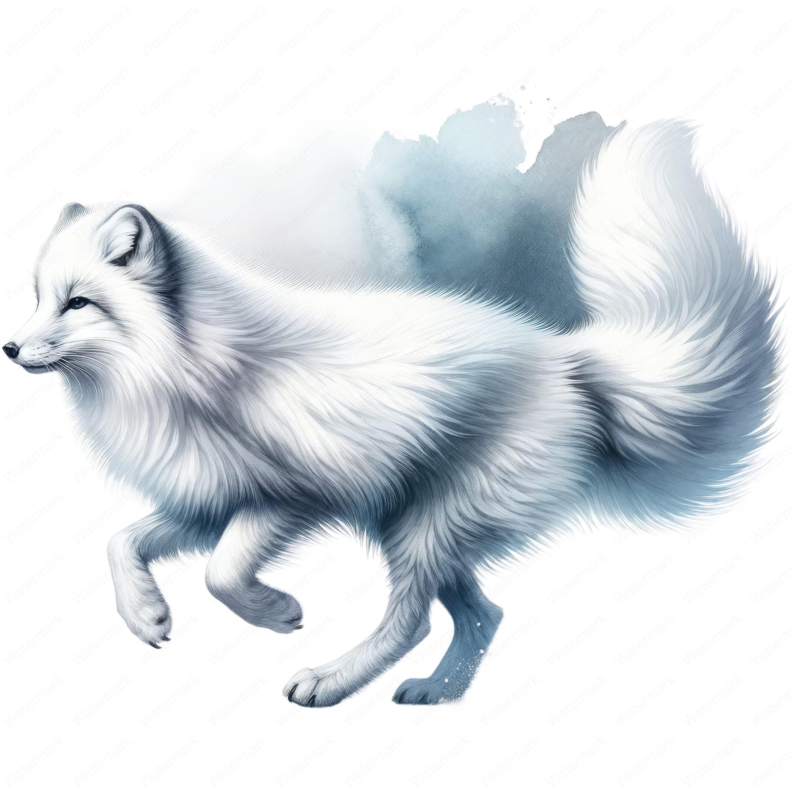 Arctic Fox Clipart Bundle: 10 Wildlife Art Designs (digital Download ...