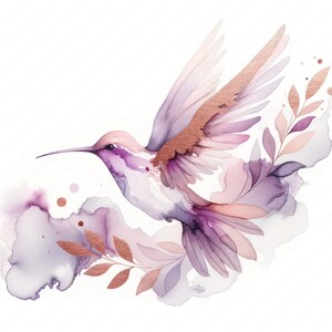 Hummingbird Clipart Abstract Clipart 10 High Quality JPG Wall Art Paper ...